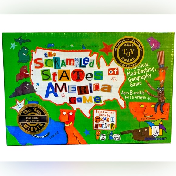 Gamewright | Toys | Nwt Nib Scrambled States Of America Educational ...